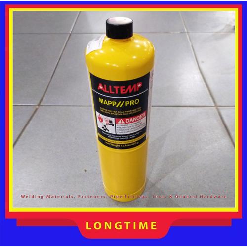 Jual ALLTEMP Mapp Gass Brazing Fuel Mapp Gas 3600 F Fahrenheit Map Gas ...