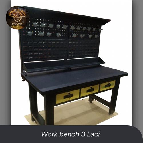 Jual KRISBOW MEJA WORKSHOP WORK BENCH MEJA KERJA BENGKEL 3 LACI DAN RAK ...