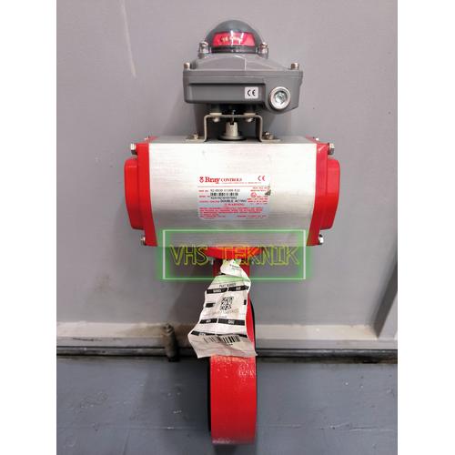 Jual BRAY BUTTERFLY VALVE 6" ACTUATOR PNEUMATIC DOUBLE ACTING+LIMIT ...