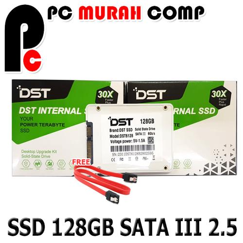 Jual SSD 128GB Merk DST 2.5"mm SATA III 6GB/S + KABEL SATA - 128 DST ...