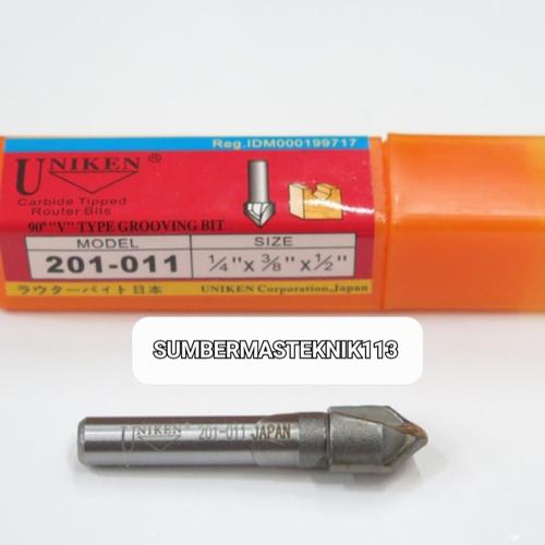 Jual MATA PROFIL ACP MATA ROUTER V GROOVE 10MM 1/4" x 3/8" 201-011 ...