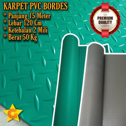 Promo Karpet PVC Alas Bordes 15x1,2m 2mm / Rubber Mat Bordes Roll - Abu ...