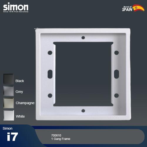 Jual SIMON i7 1 Gang Frame 700610 - Black - Jakarta Pusat - Voltindo ...
