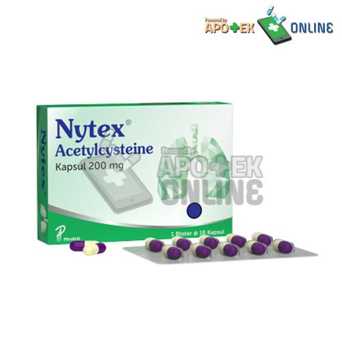 Jual NYTEX 200MG 1 BLISTER @10 KAPSUL/N-ACETYSISTEINE/PENGENCER DAHAK ...