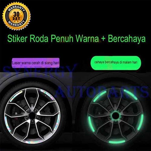 Jual Stiker Strip Reflektif Pelek Ban Roda Mobil Warna-Warni 20 Pcs ...