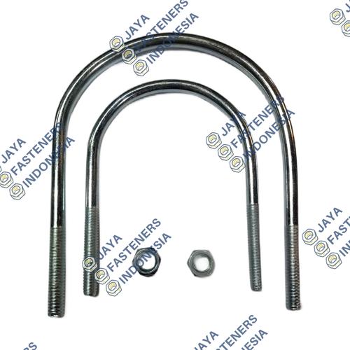 Jual U Bolt Galvanis 5/16 x 1/2'' | U-bolt Galvanized | Klem pipa + 2 ...