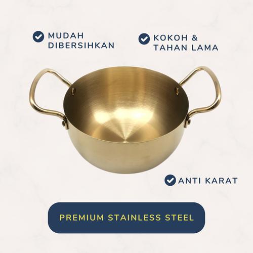 Jual RAMYUN COOKING POT GOLD PANCI RAMEN KOREA EMAS STAINLESS 16 18 20 ...