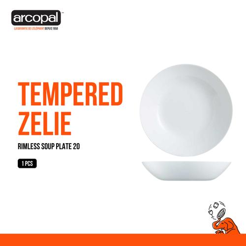 Promo Arcopal Tempered Zelie Rimless Soup Plate 20 - 6pcs - 1pcs - Kota ...