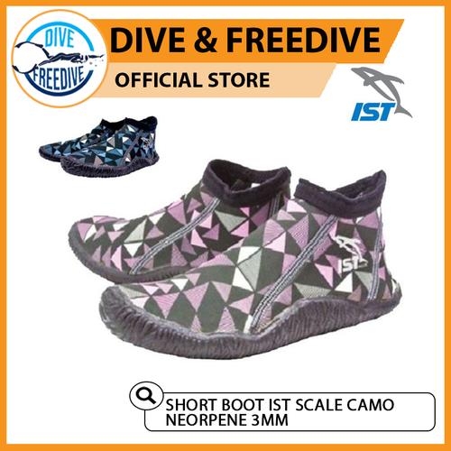 Jual Short Boot IST Scale Camouflage Booties 3mm Sepatu Karang Diving ...