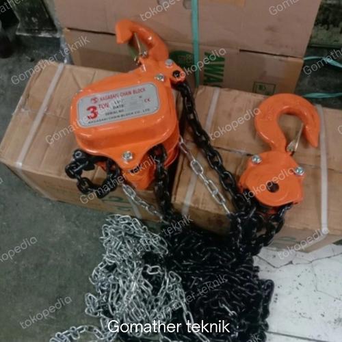 Jual Takel Chain Block 3 Ton x 12 Meter NAGASAKI Alat Angkut Kerekan ...