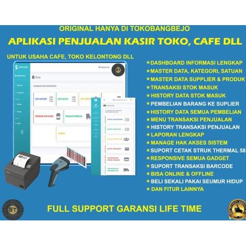 Jual ORIGINAL APLIKASI PENJUALAN KASIR CAFE KEDAI TOKO KELONTONG CUCI STEAM - Jakarta Pusat ...