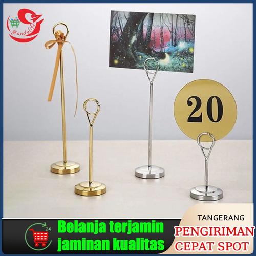 Jual 15/25CM Menu Card Holder/Tiang Nomor Meja/Penjepit Kartu Cantik ...