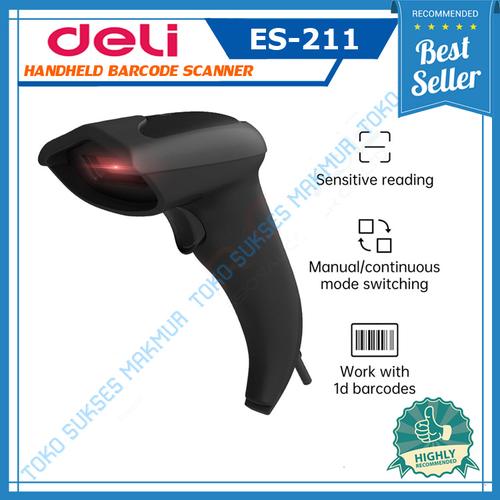 Jual scanner Deli ES211 Handheld Barcode Scanner - Jakarta Barat - Toko ...