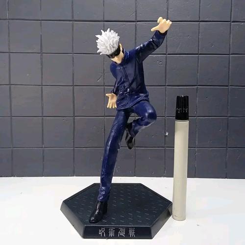 Jual mainan figure jujutsu kaisen gojo saturo tinggi sekitar30 cm bahan ...