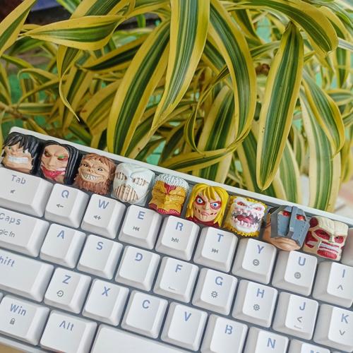 Jual Attack On Titan Artisan Keycaps /Titan Eren Keycap Mechanical ...