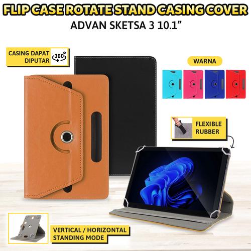 Jual Advan Sketsa 3 10.1" Sarung Casing Rotary Flip Case Cover ...
