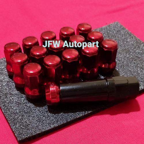 Jual Mur Racing wheel lock / max guard segi 7 - Pelangi 1,5, Isi 16pc ...