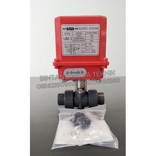Jual MOTORIZED BALL VALVE PVC / UPVC 3/4" WITH ACTUATOR ELECTRIC UNI-D ...