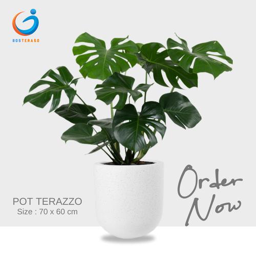 Jual Pot Teraso / Terazzo Ukuran Besar 70 x 60 Model Capsul - Kab ...