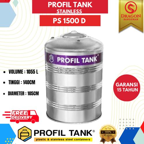Jual Toren / Tangki Stainless Profil Tank PS 1500 Datar Garansi Resmi ...