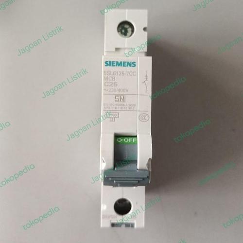 Jual MCB 1P 25A Siemens 5SL6125-7CC Miniatur Circuit Breaker/ Pemutus Arus - Kota Surabaya ...