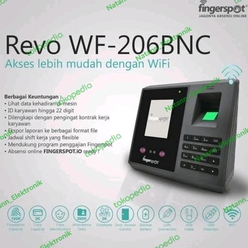 Jual mesin absensi personalia wireless absen figerspot revo wf-206bnc ...