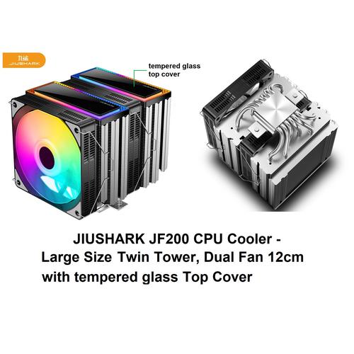 Jual JIUSHARK HSF JF200 ARGB CPU Cooler Large Twin Tower setara AK620 ...