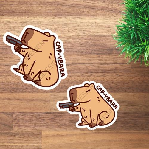 Promo Sticker Hewan Masbro Capybara Kapibara Lucu Anti Air Besar - Kota ...