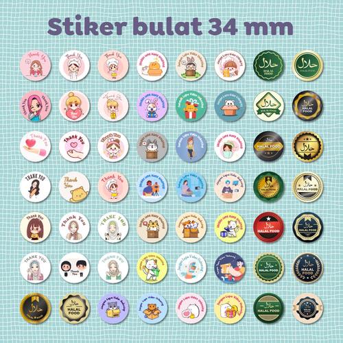 Jual Sticker Thank You KARAKTER A4 | Stiker Terima Kasih | 48 Pcs / 3,5 ...