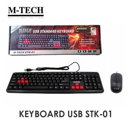 Jual Keyboard Mouse USB Mtech M-Tech STK 01 - Keyboard - Jakarta Pusat ...