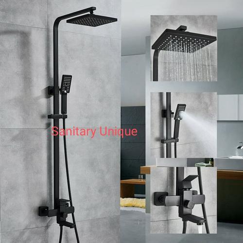 Jual SHOWER TIANG COLUMN KRAN PANAS DINGIN FULL STAINLES HITAM ...