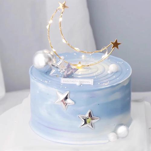 Promo Topper Cake Design Besi Bulan Bintang /Topper Kawat Besi Bulan ...