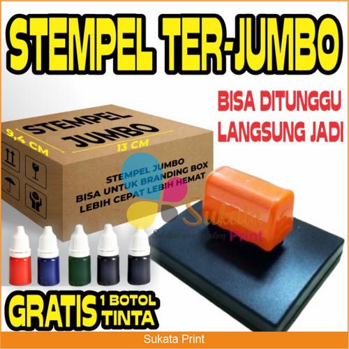 Jual stempel otomatis jumbo / stempel kardus / stempel flash gratis ...