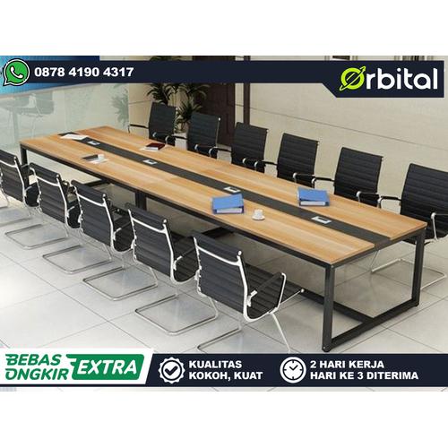 Jual Meja Meeting Panjang - Meja Rapat Kantor 480 x 120 x 75 cm - Meja ...