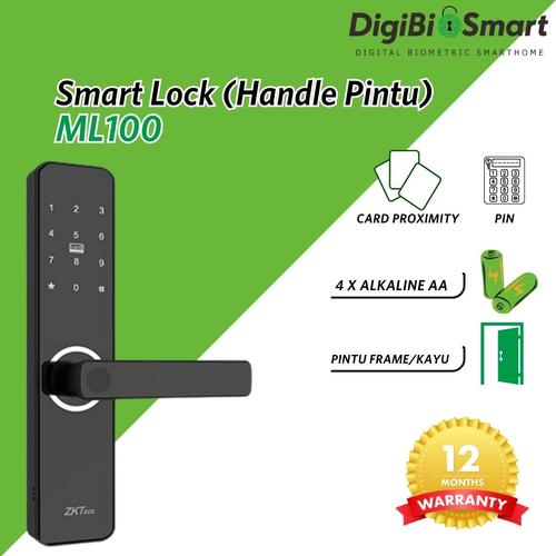 Jual Smart Door Lock Handle ZKTeco ML100 Gagang Pintu Kunci Otomatis - Kota Surabaya - Digital ...