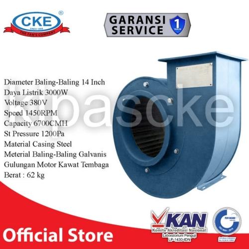 Jual Industrial Fan Blower 3Kw Centrifugal Blower 4Hp Fan Heavy Duty ...