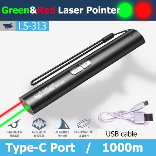 Jual Green Red Laser pointer Smiling Shark LS313 Laser 2 Warna hijau ...