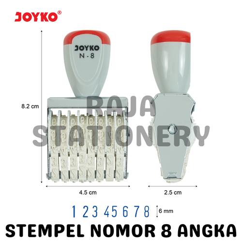 Promo Joyko Number Stamp 8 DIGITS / Stempel Angka 8 NOMOR Tinta Joyko N ...