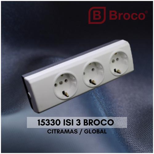 Jual Terminal Stop Kontak BROCO 3 lubang NCP 15330 untuk perpanjangan ...