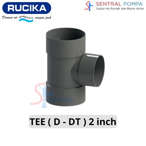 Jual Tee PVC Rucika D-DT 2" Polos Tanpa Drat T 90 2 Inch - Kota Bandung ...
