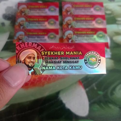 Jual Stiker Syekhermania Background Merah Putih Vynil/Hologram Tahan ...