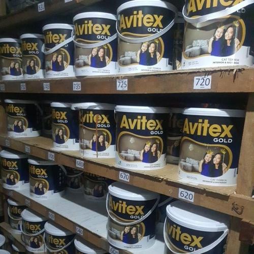 Jual CAT TEMBOK DINDING LUAR EXTERIOR DAN INTERIOR AVITEX5KG PILIH ...