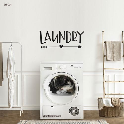 Jual Stiker Laundry Room Sticker Cutting Kaca Dinding Kantor Rumah LR ...