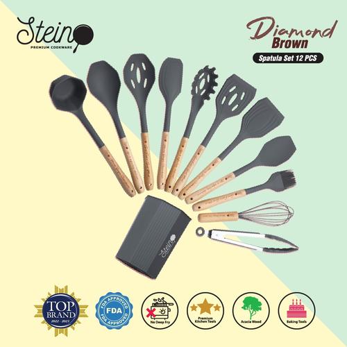 Jual STEINCOOKWARE STEIN SPATULA SET 12IN 1 DIAMOND - pink - Kota ...