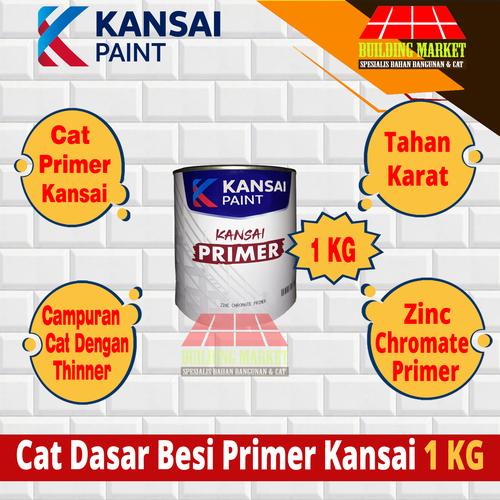 Jual CAT PRIMER CAT DASAR BESI CAT MENI BESI KANSAI ZINC CHROMATE 1 KG ...