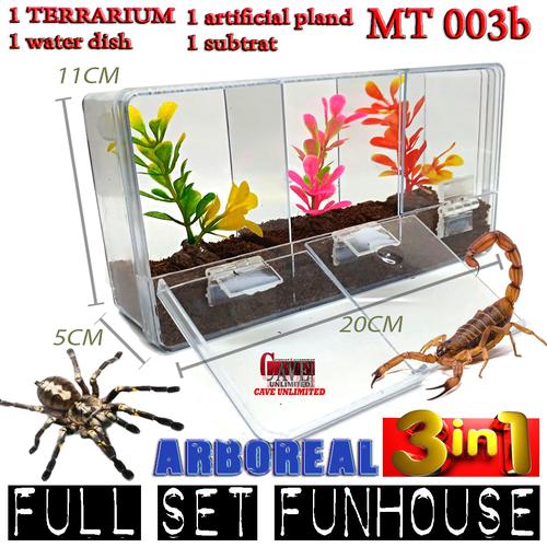 Promo MT003B KANDANG REPTILE INSECTA TARANTULA ENCLOSURE FUN HOUSE FULL ...