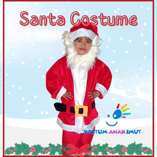 Jual Baju Santa Claus Anak - Kostum Natal Santa Claus-Baju natal santa ...