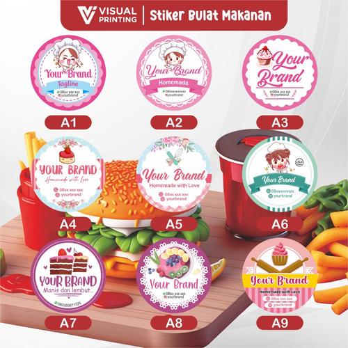 Jual Label Stiker Makanan Custom - Kota Semarang - visualprinting_id ...