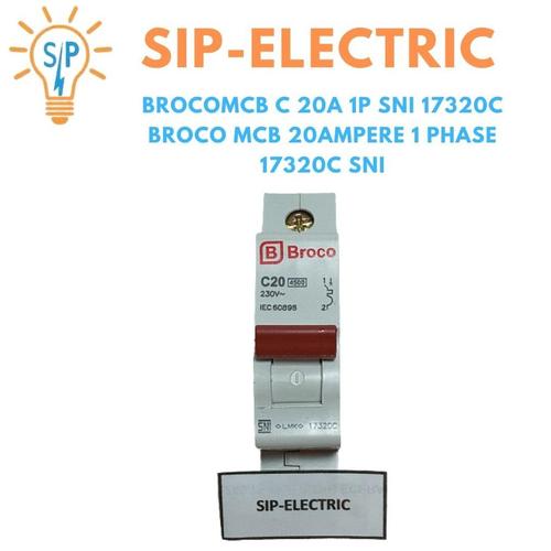 Jual Broco Mcb C 20A 1P Sni 17320C / Broco Mcb 20Ampere 1 Phase 17320C ...