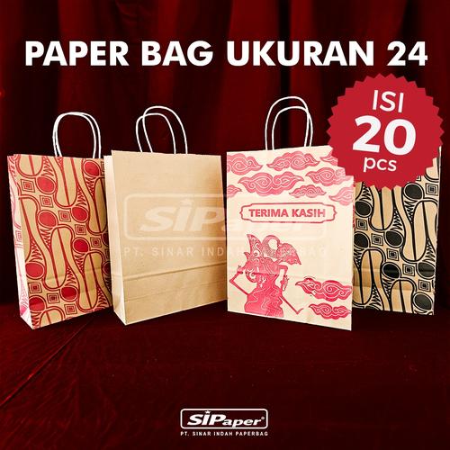 Jual Paperbag SIPaper 24 x 9 x 33,5 cm (20 Pcs) Tas Hampers, Berkat ...